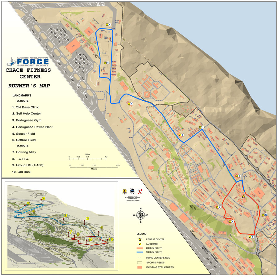 Lodging Guest Directory Binder - Lajes Jogging Map | Lajes Force Support