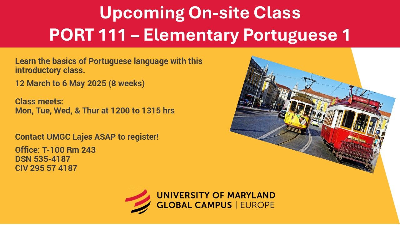 Upcoming On Site class | Lajes Force Support